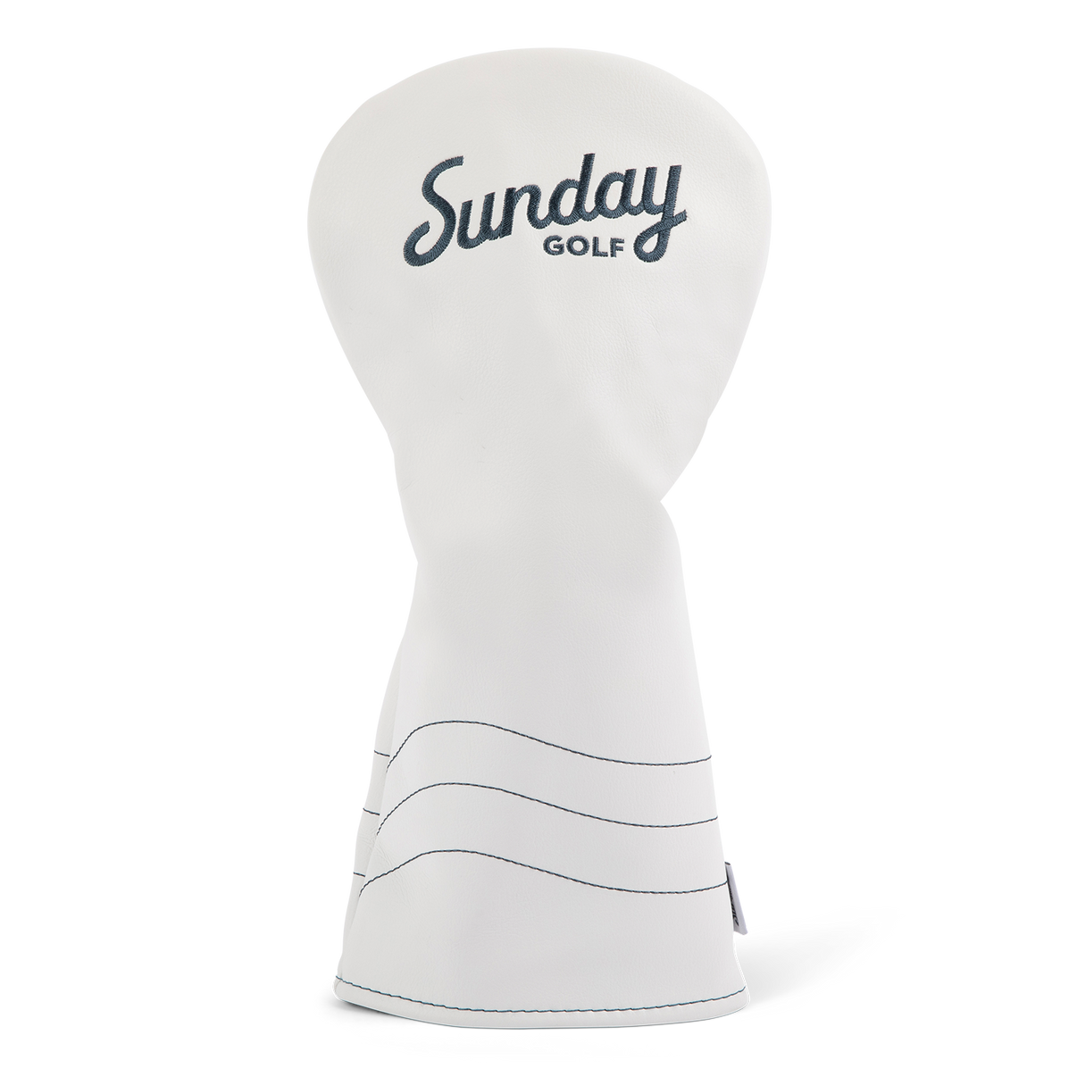 Driver Headcover | White/Navy – Sunday Golf