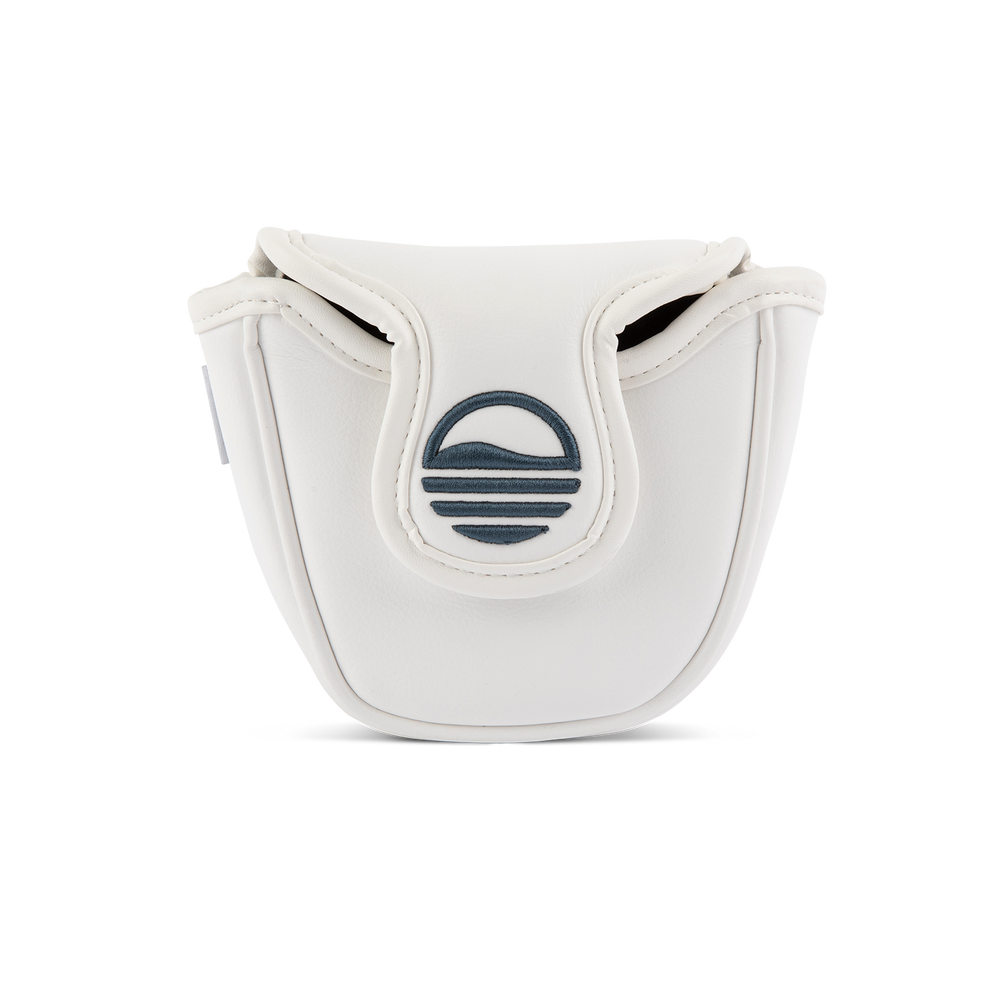 Mallet Putter Headcover | White/Navy – Sunday Golf