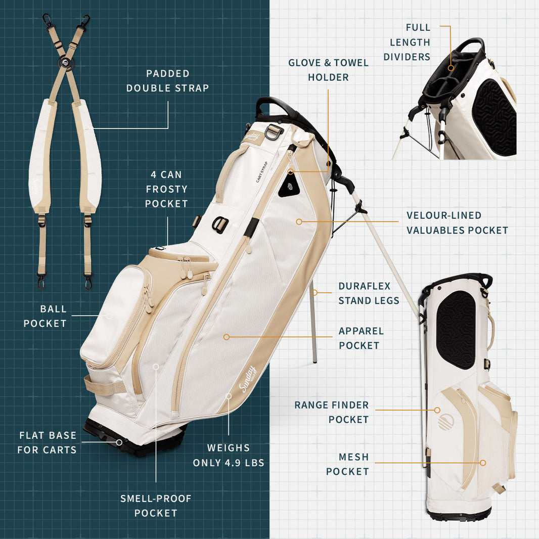 The Ryder by Sunday Golf | Lightweight Stand Bags